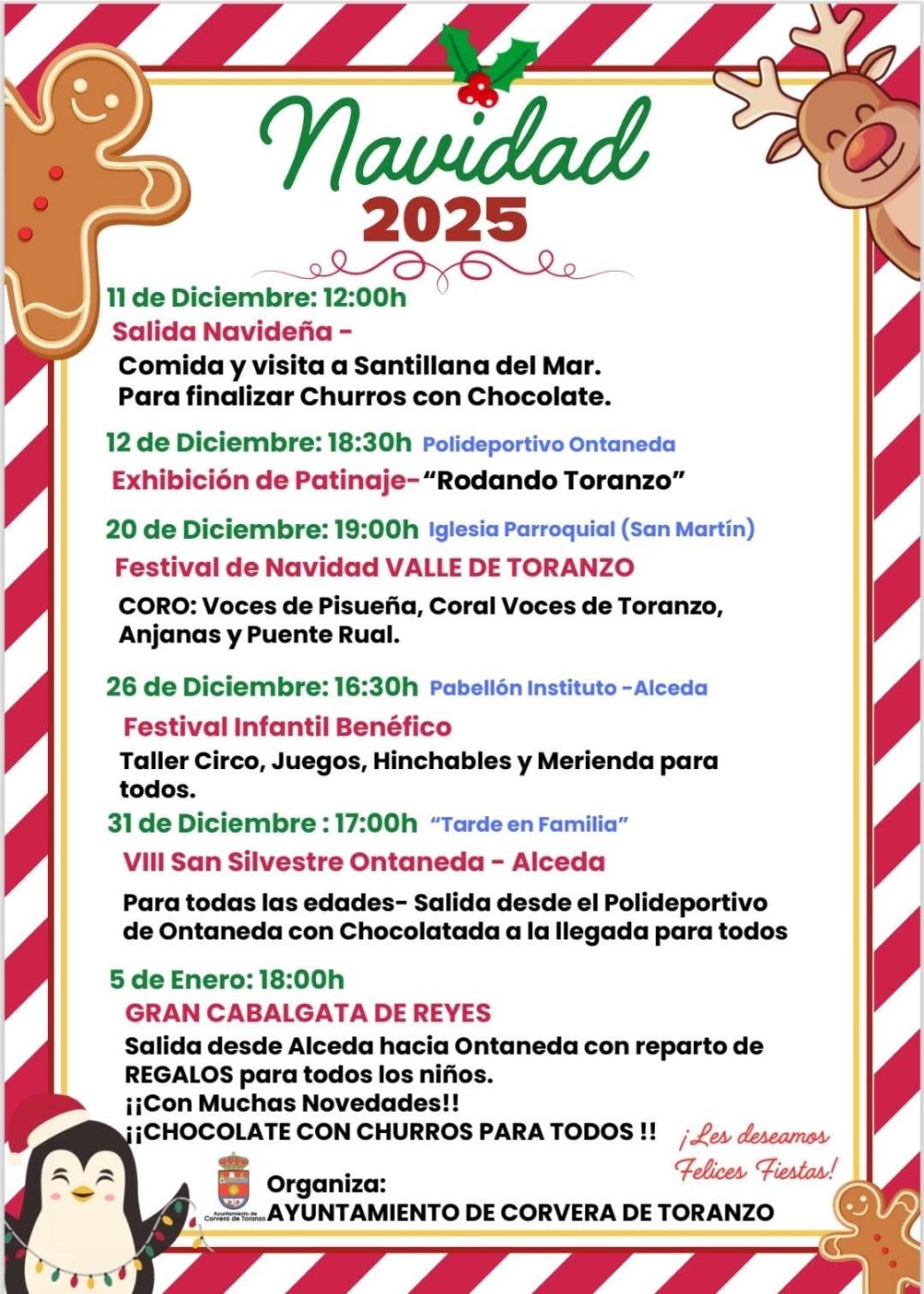 Ontaneda-Alceda, recorrido de la San Silvestre de Corvera de Toranzo ...